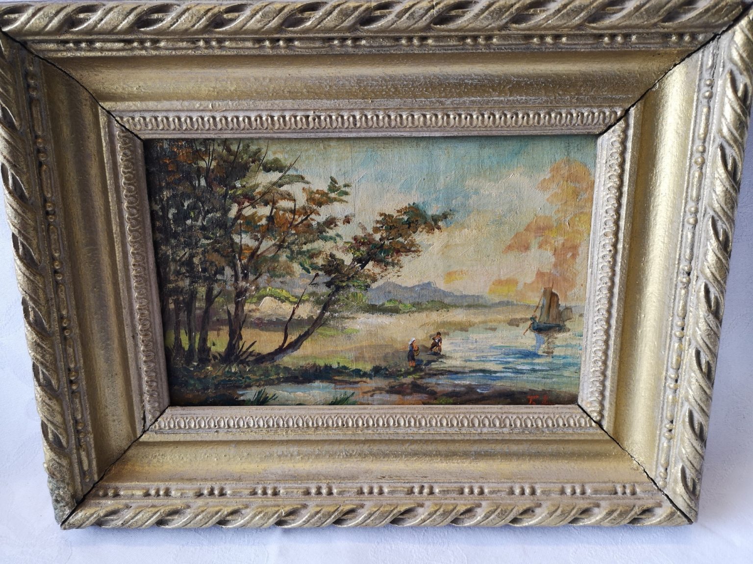 Paire de tableaux anciens - ANTIQU'ART
